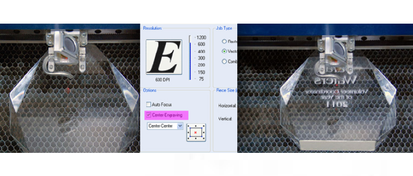Use Center Engraving
