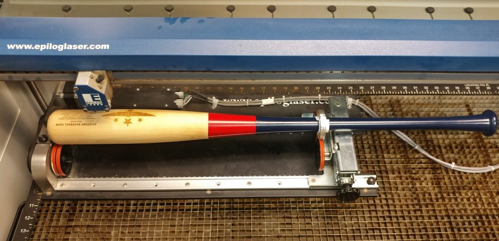 Custom Jig for Engraving a Baseball Bat on the Rotary Indexer