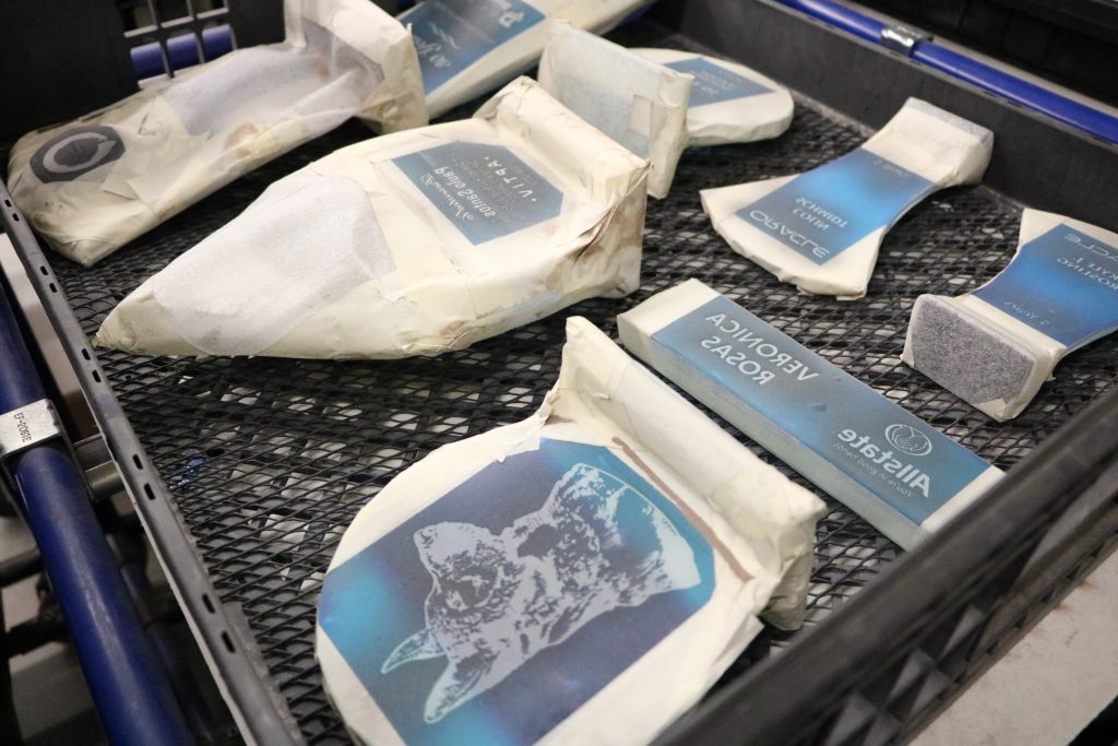 Try This: Color-Fill a Deep Etch on Sandcarved Glass and Crystal