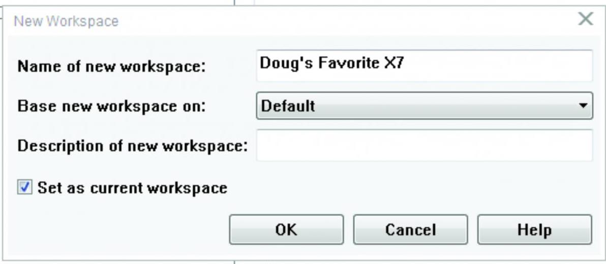 Creating a New Workspace in CorelDRAW