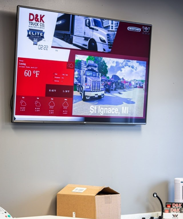 Featured Project: Michigan Trucking Company Taps Mvix Digital Signage