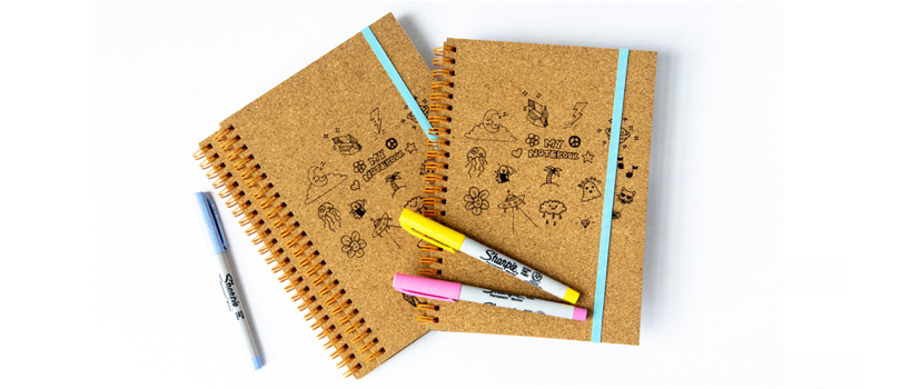 Try This: Laser Engraving Cork Notebooks