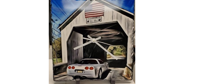 Try This: Sublimate a Slate Clock