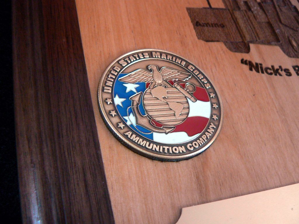 Try This: Embed Coins and Medallions in a Wood Plaque