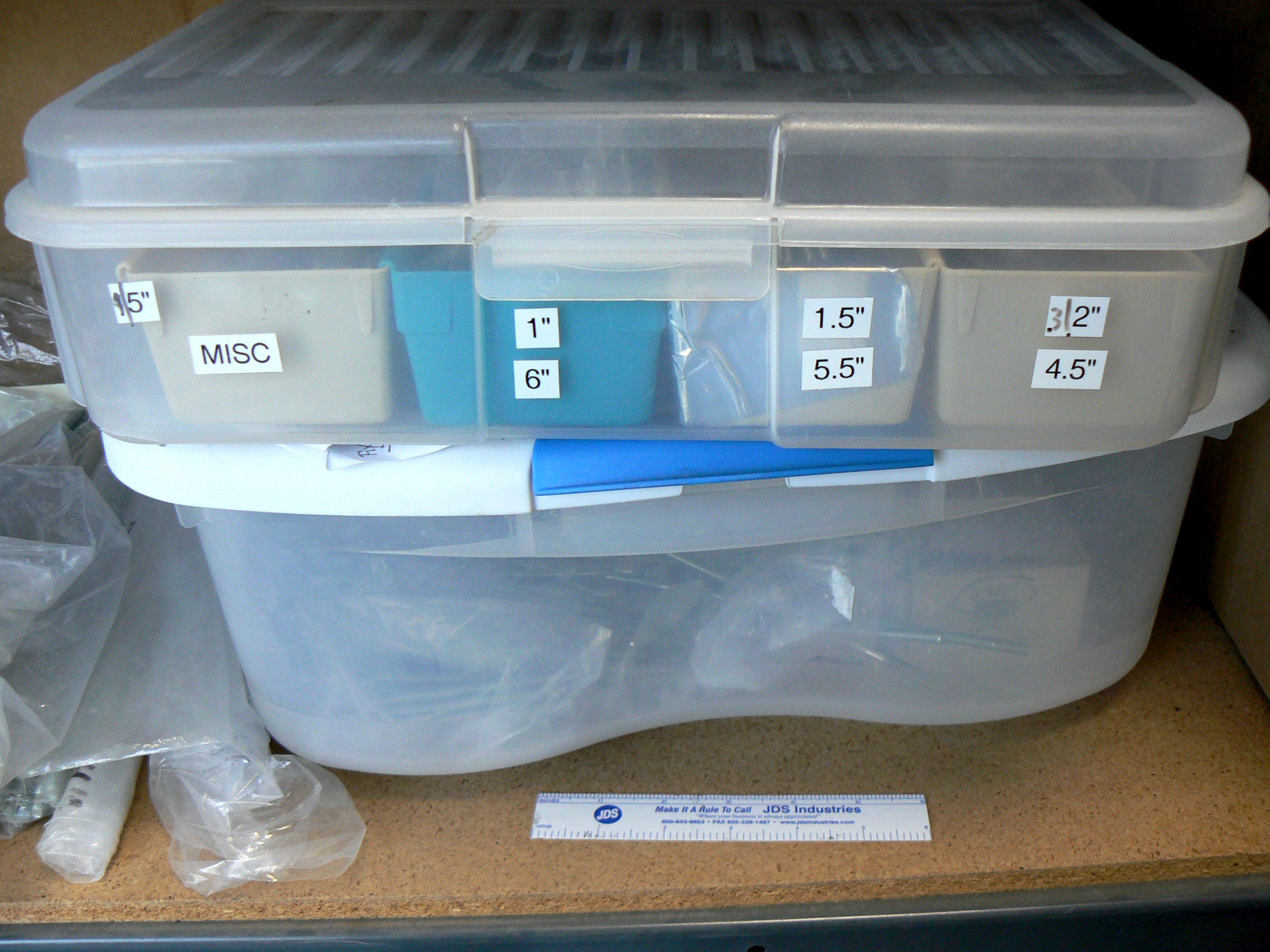 Storage Solutions for Engraving Materials and Trophy Parts