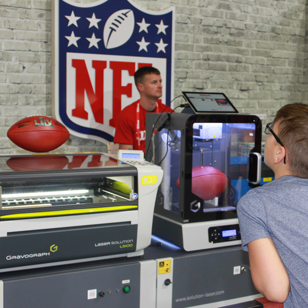 Gravotech and Wilson Team Up for the Super Bowl Experience
