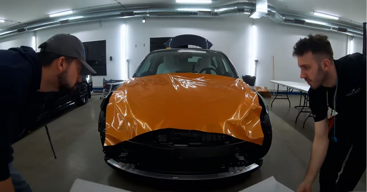 Vintage Vinyl: Tesla Model 3 Color Change Transformation