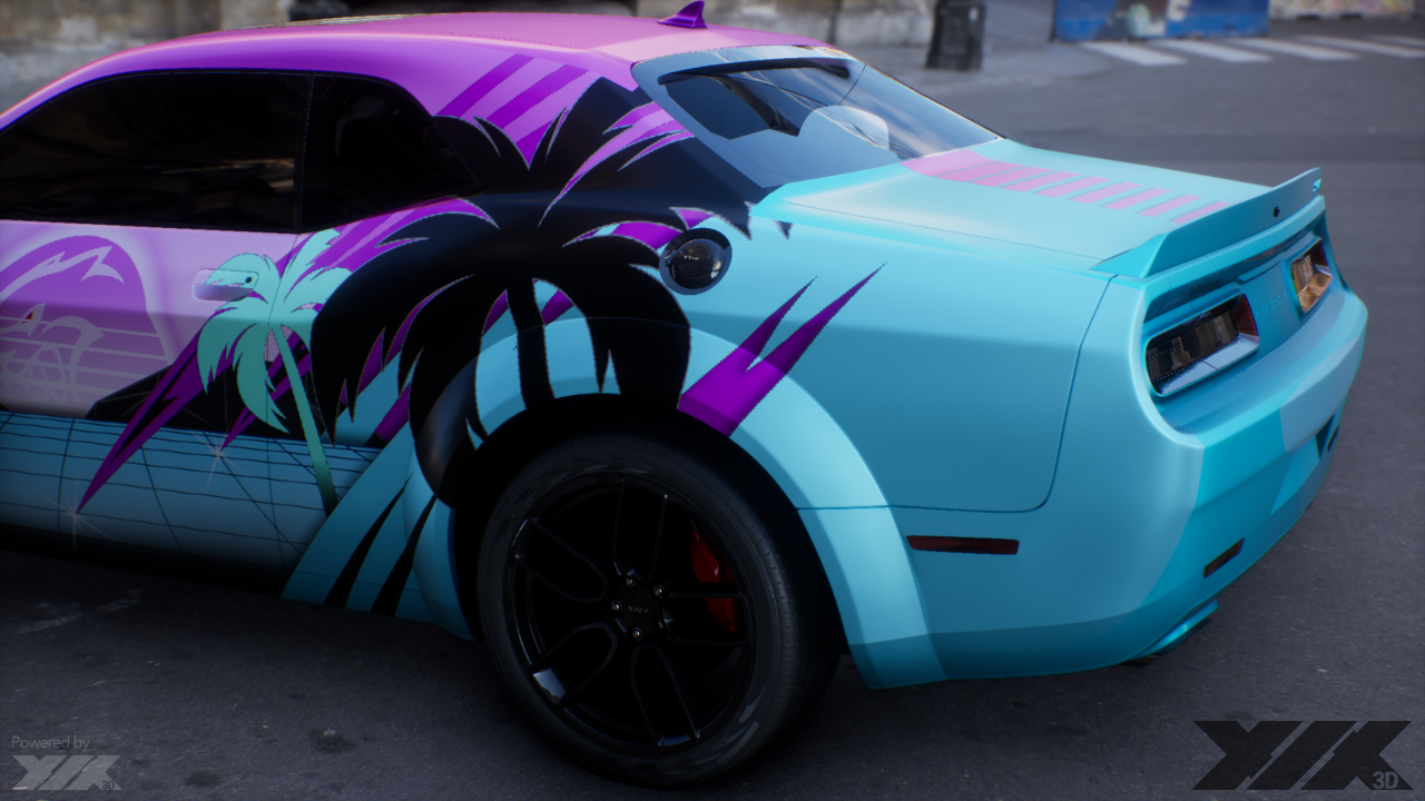 Featured Project: 2020 Miami Vice-Inspired Hellcat Wrap