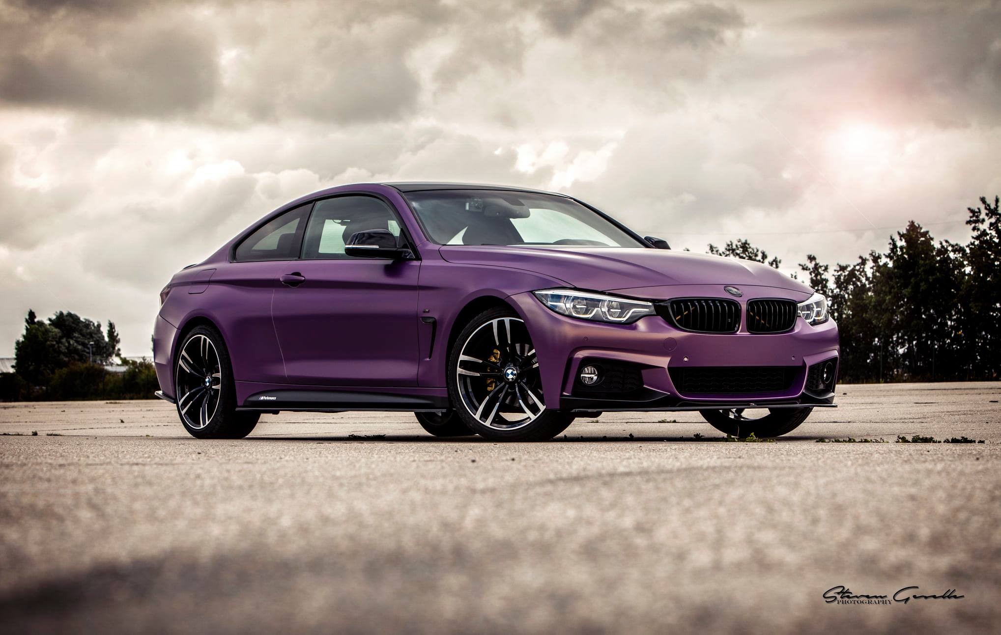 Vintage Vinyl: Blissful Purple for This BMW 4 Series Coupe