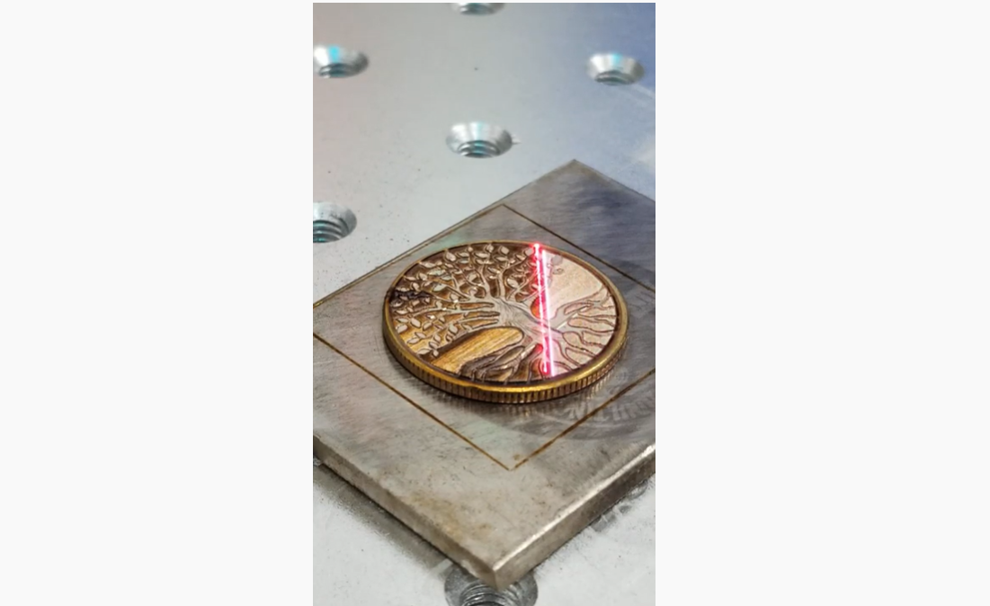 Featured Project: Engraving a Quarter with a Fiber Laser