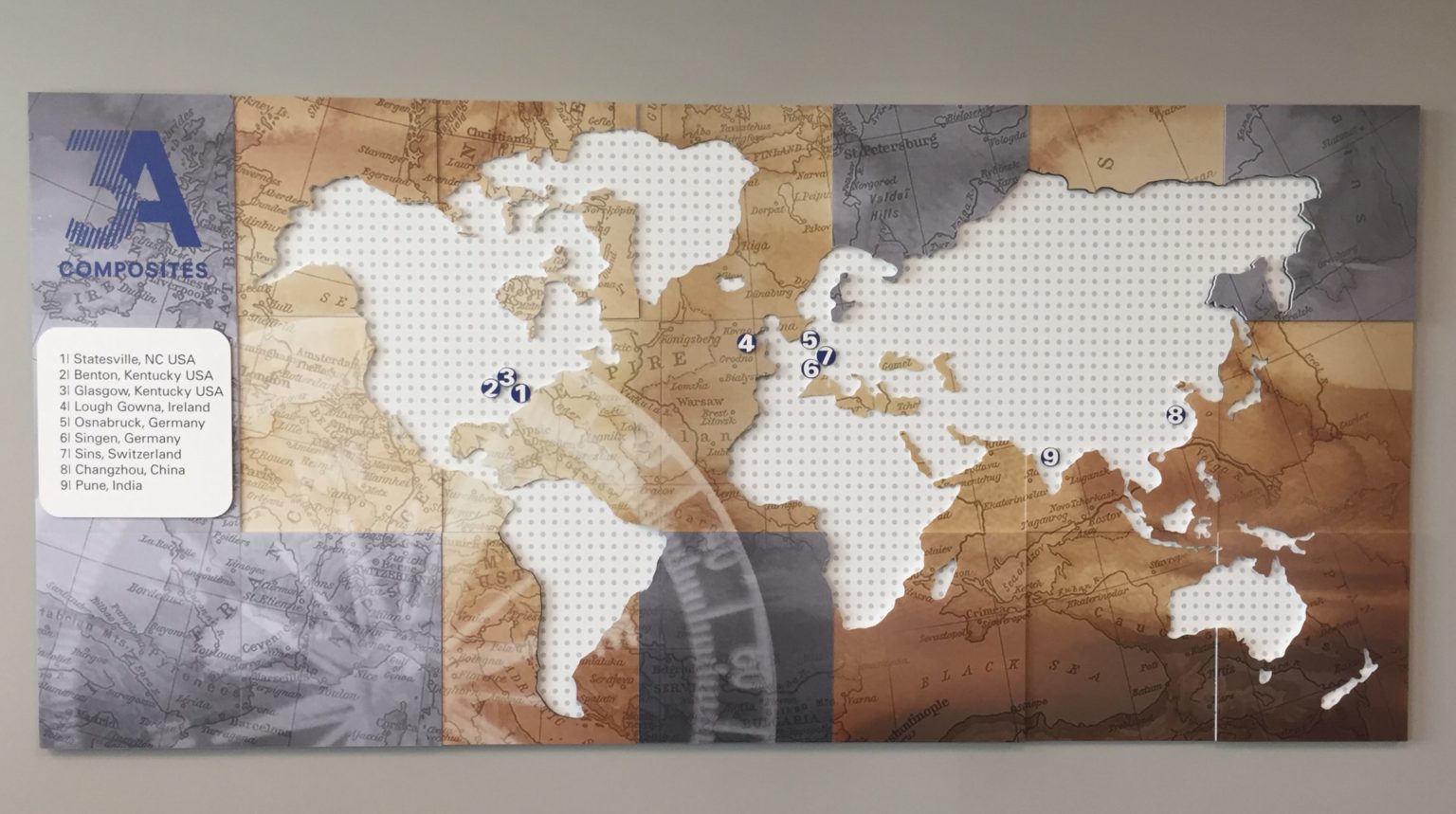 Featured Project: Graphic Displays for 3A Composites HQ | GRAPHICS PRO