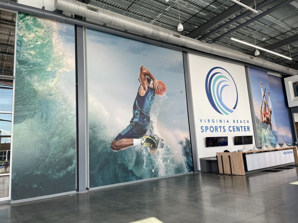 Featured Project: 12' Sports Center Wall Graphic