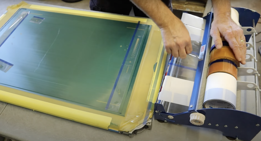 Tips for Taping Screen Printing Screens